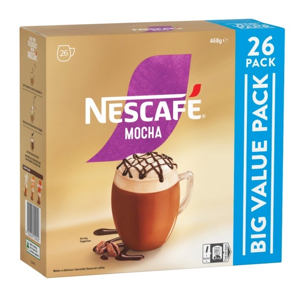 NESCAFÉ® Mocha Sachets 26 Pack | NESCAFÉ® Frothy Coffee | Nestlé Professional